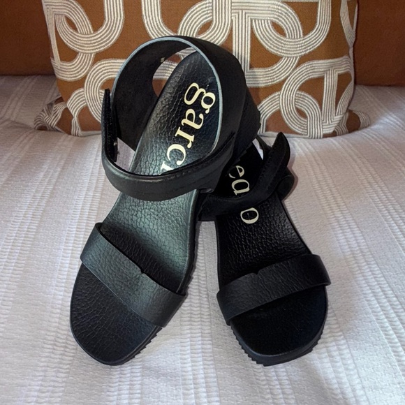 Pedro Garcia | Shoes | Pedro Garcia Black Cosma Wedge Sandals | Poshmark